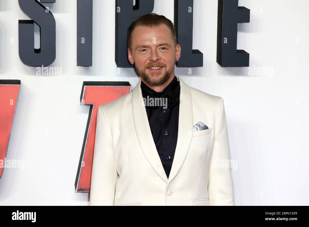 Actor Simon Pegg poses for photographers on arrival at the premiere of ...