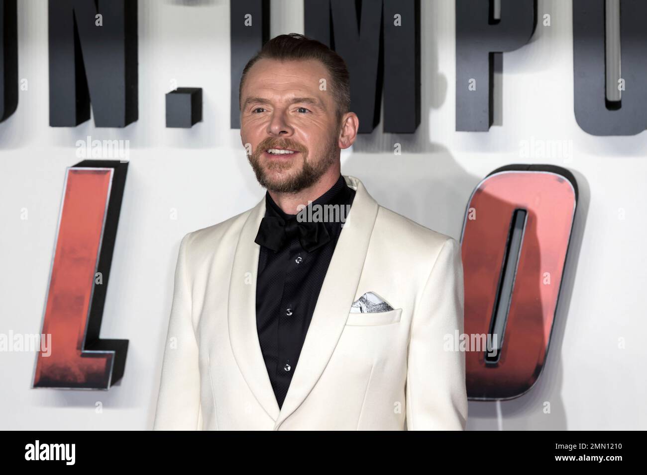 Actor Simon Pegg poses for photographers on arrival at the premiere of ...