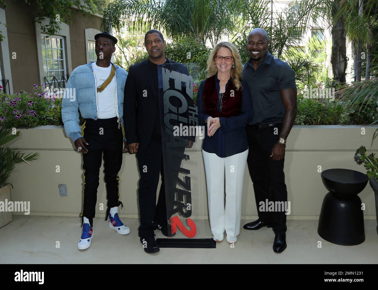 Ashton Sanders, from left, Denzel Washington, Melissa Leo and Antoine ...