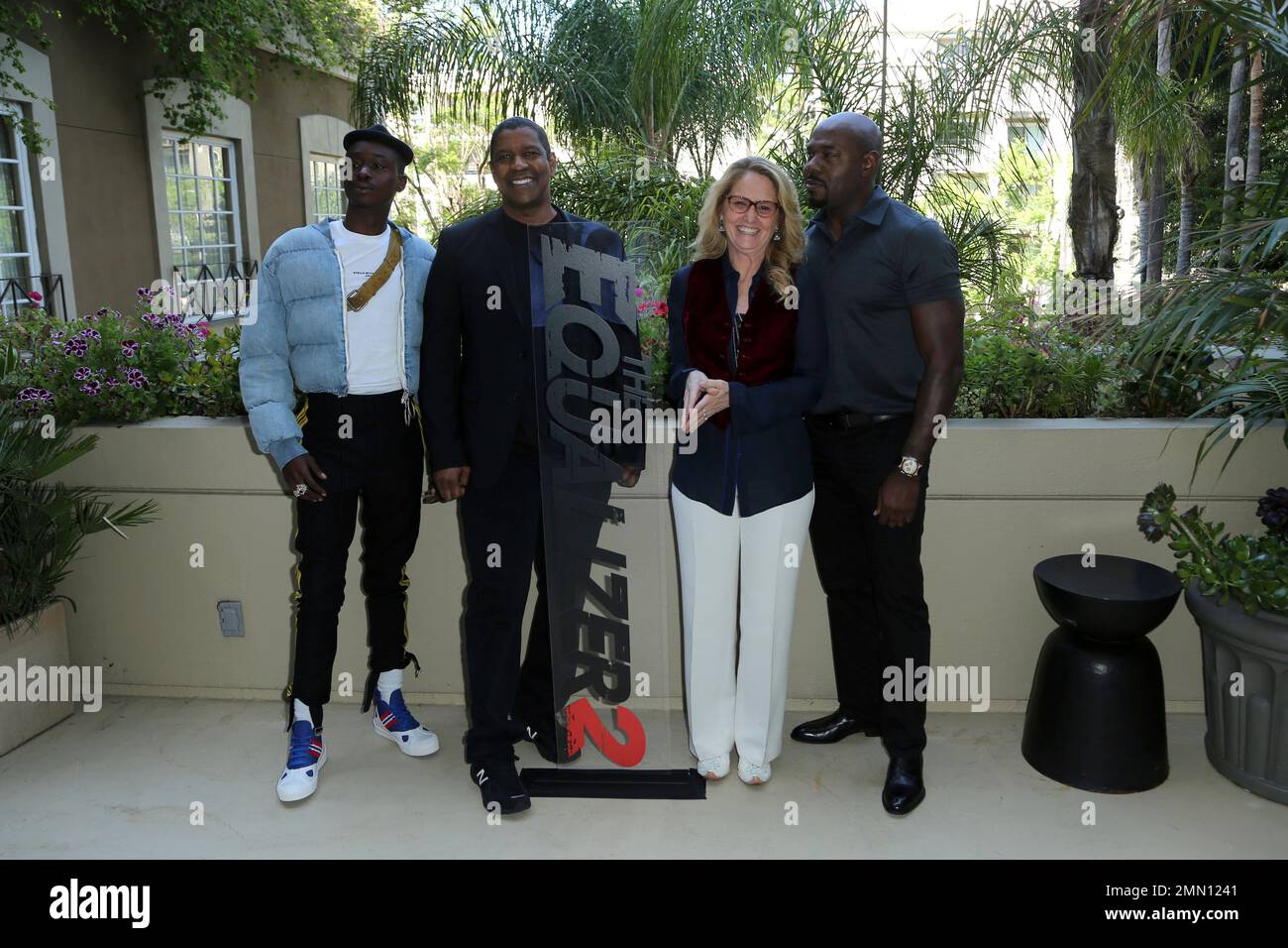 Ashton Sanders, from left, Denzel Washington, Melissa Leo and Antoine ...
