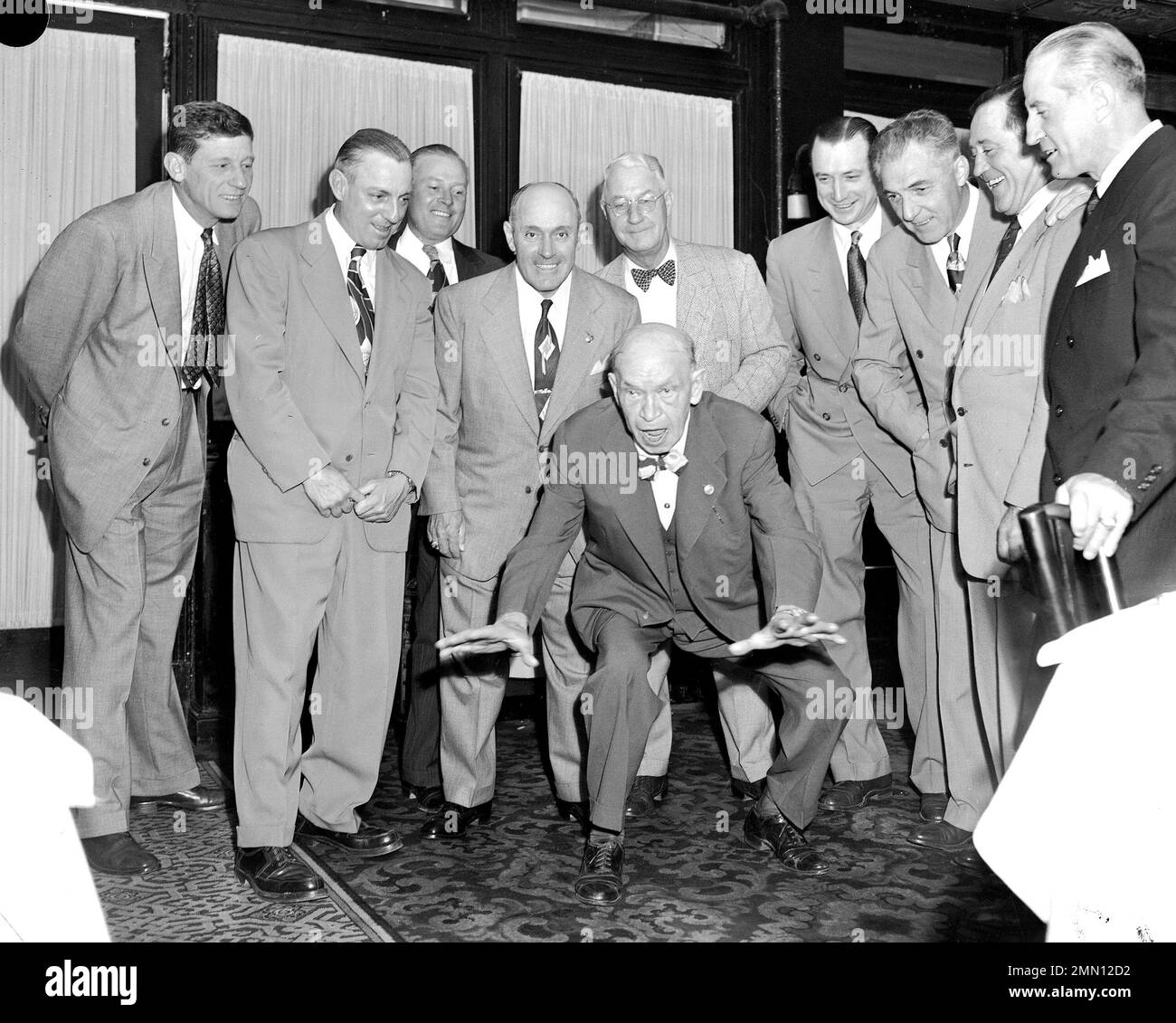 Bill Klem, supervisor of the National League umpires, "calls one" in ...