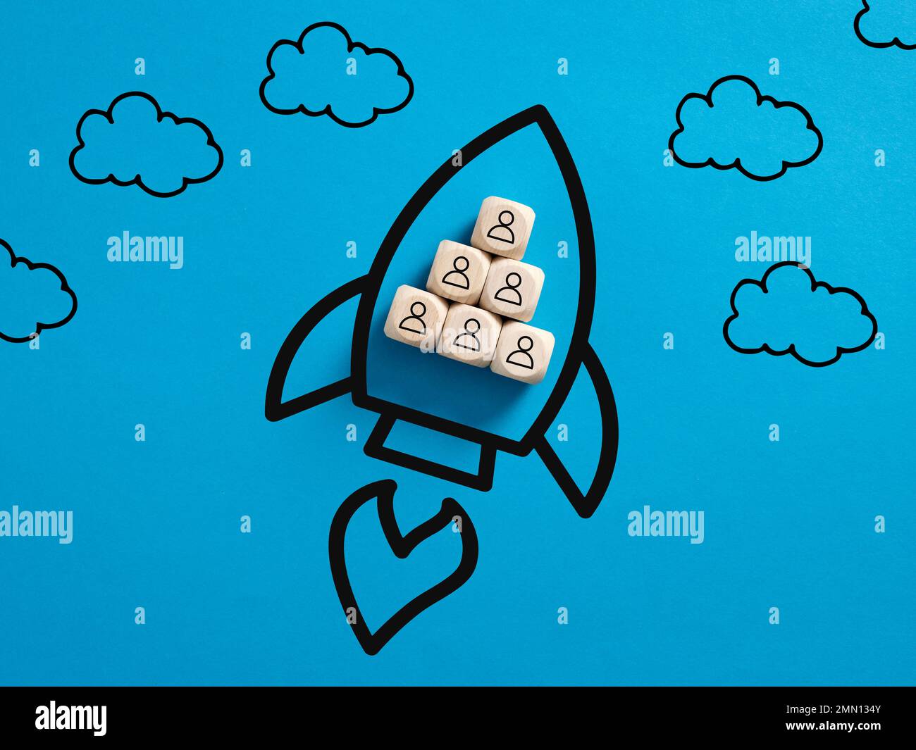 Team success in business. Teamwork and synergy. Performance improvement ...