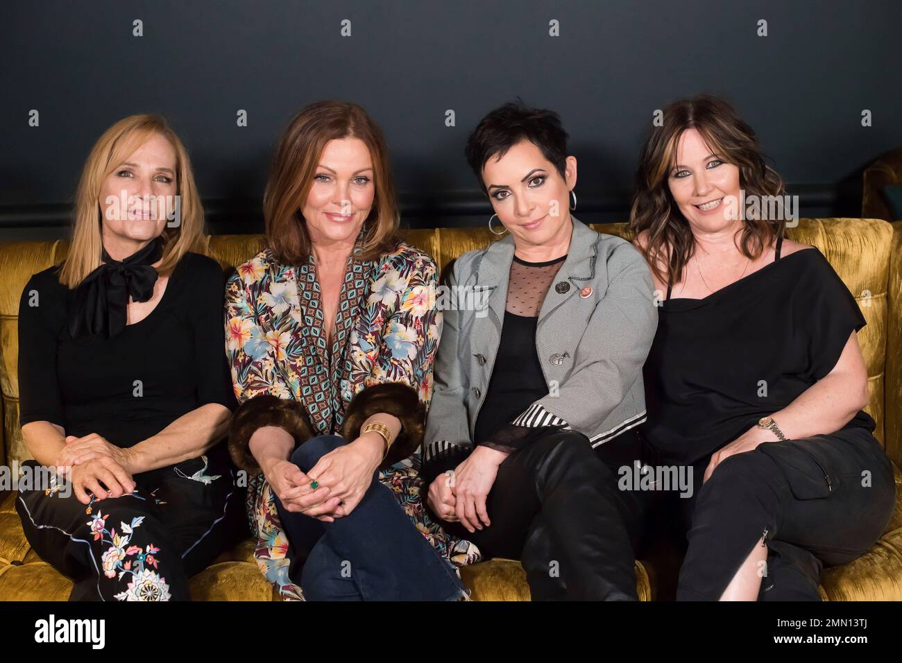 The Go-Go's band members, from left, Charlotte Caffey, Belinda Carlisle ...