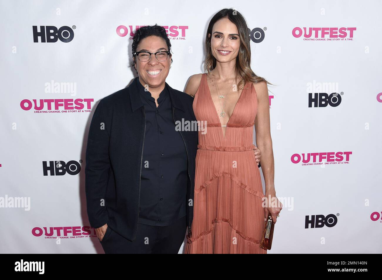 Angela Robinson, left, and Jordana Brewster attend the 2018 Outfest Los ...