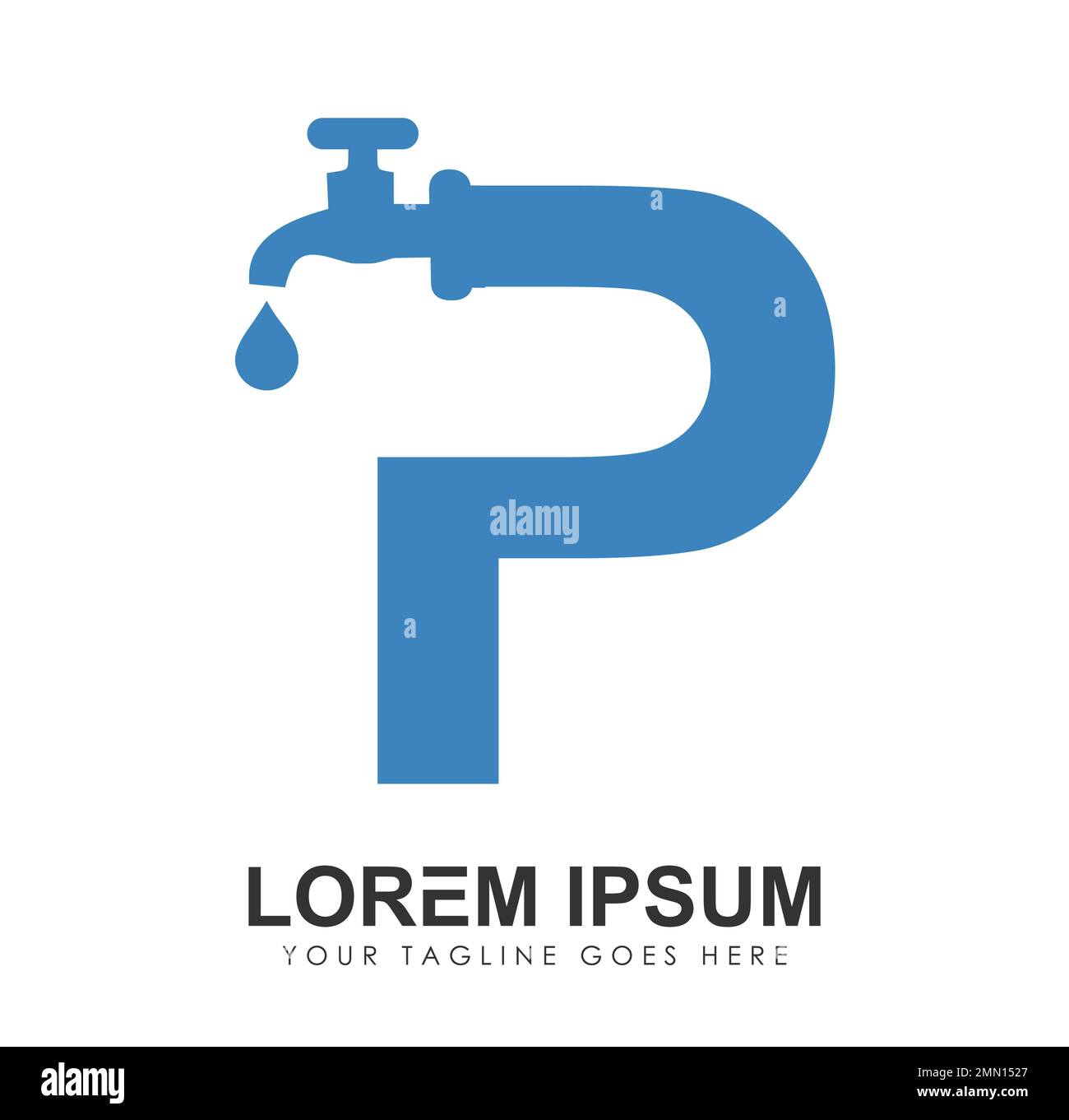 Plumbing Monogram Logo Initial Letter P Vector Sign illustration in ...