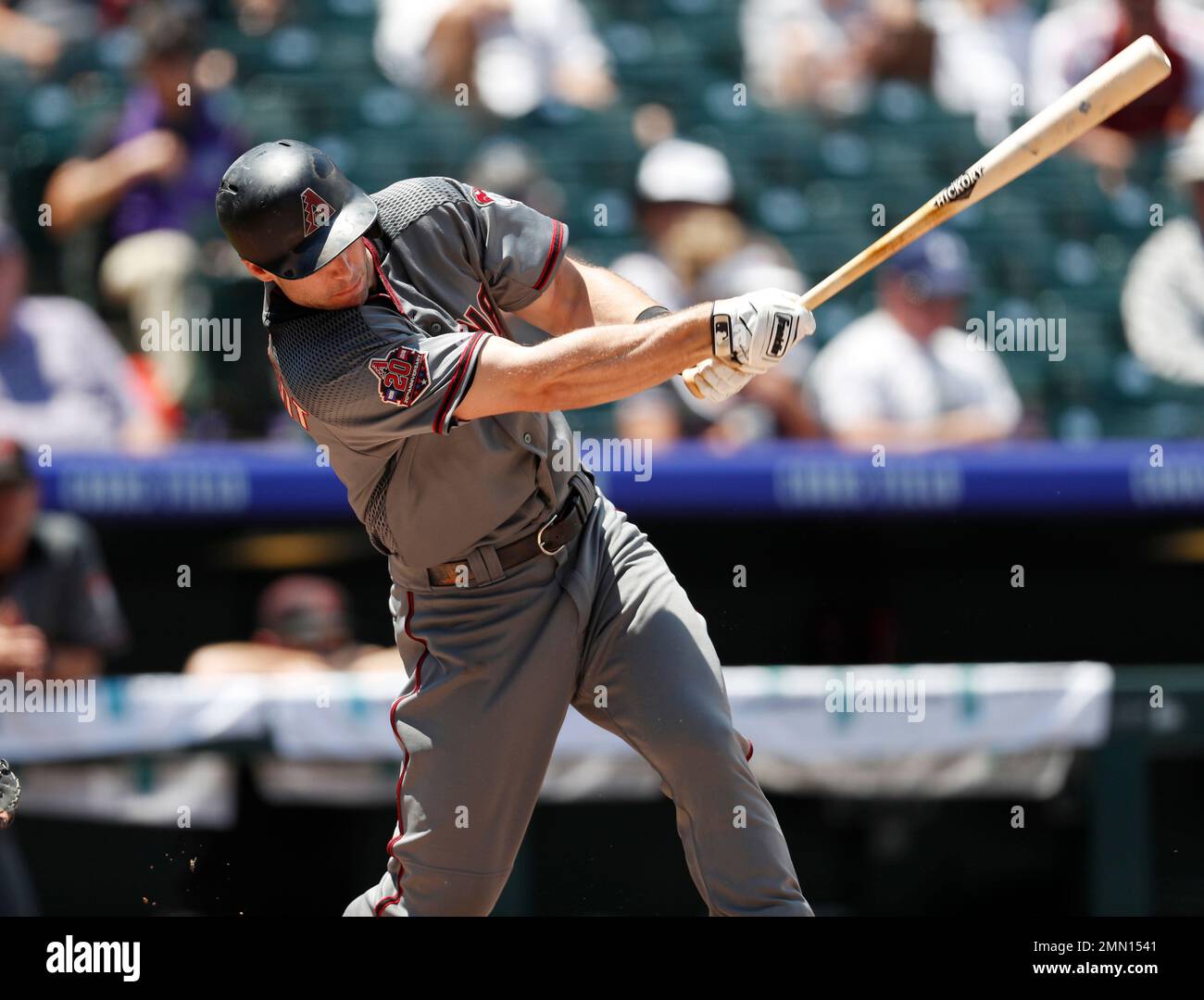 Arizona Diamondbacks' Paul Goldschmidt follows through with his swing ...