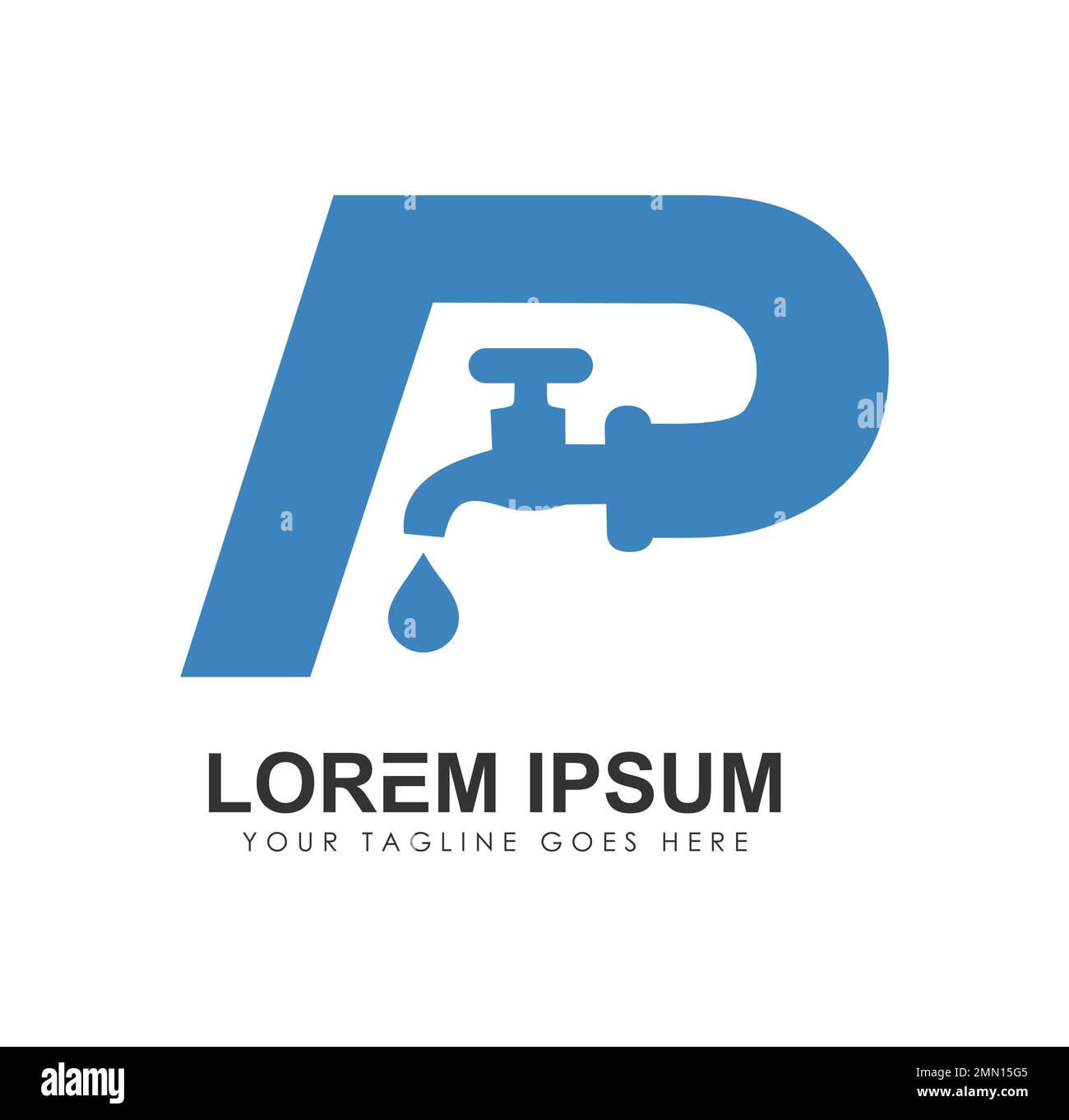 Plumbing Monogram Logo Initial Letter P Vector Sign illustration in ...