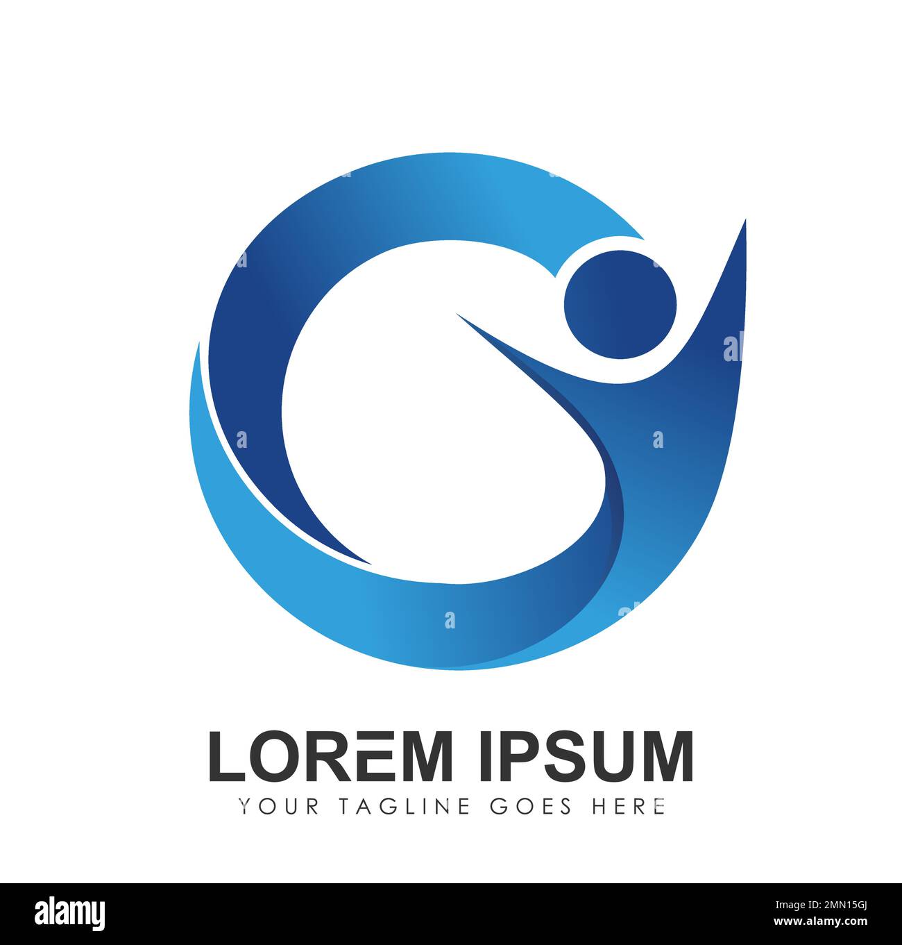 Circle People Logo vector icon Sign illustration in white background ...