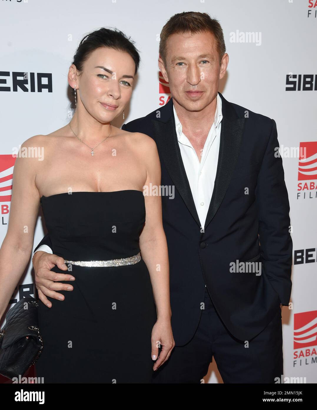 Actor Pasha D. Lychnikoff and wife Katya attend the premiere of ...