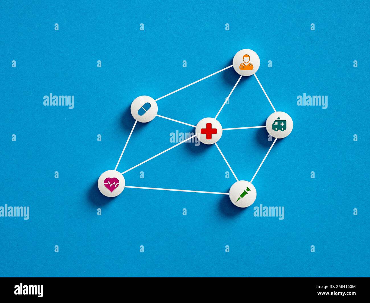 Healthcare symbols on medical pills. Medical and pharmaceutical ...