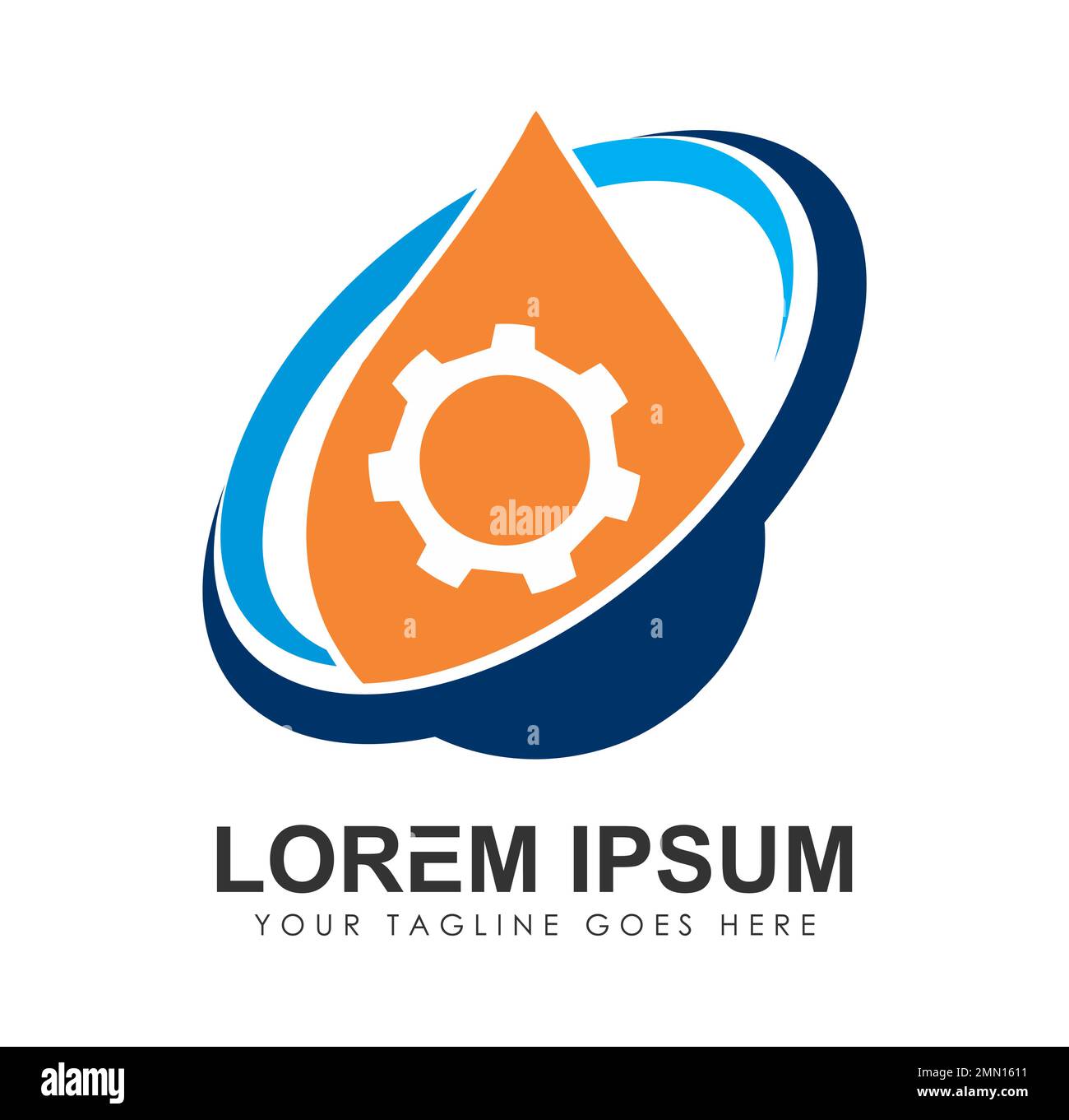 Techno Water Drop Logo vector icon Sign illustration in white ...