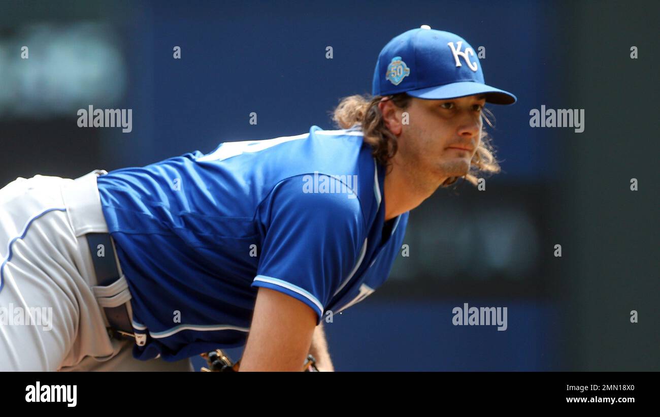 Kansas City Royals pitcher Burch Smith throws against the Minnesota ...