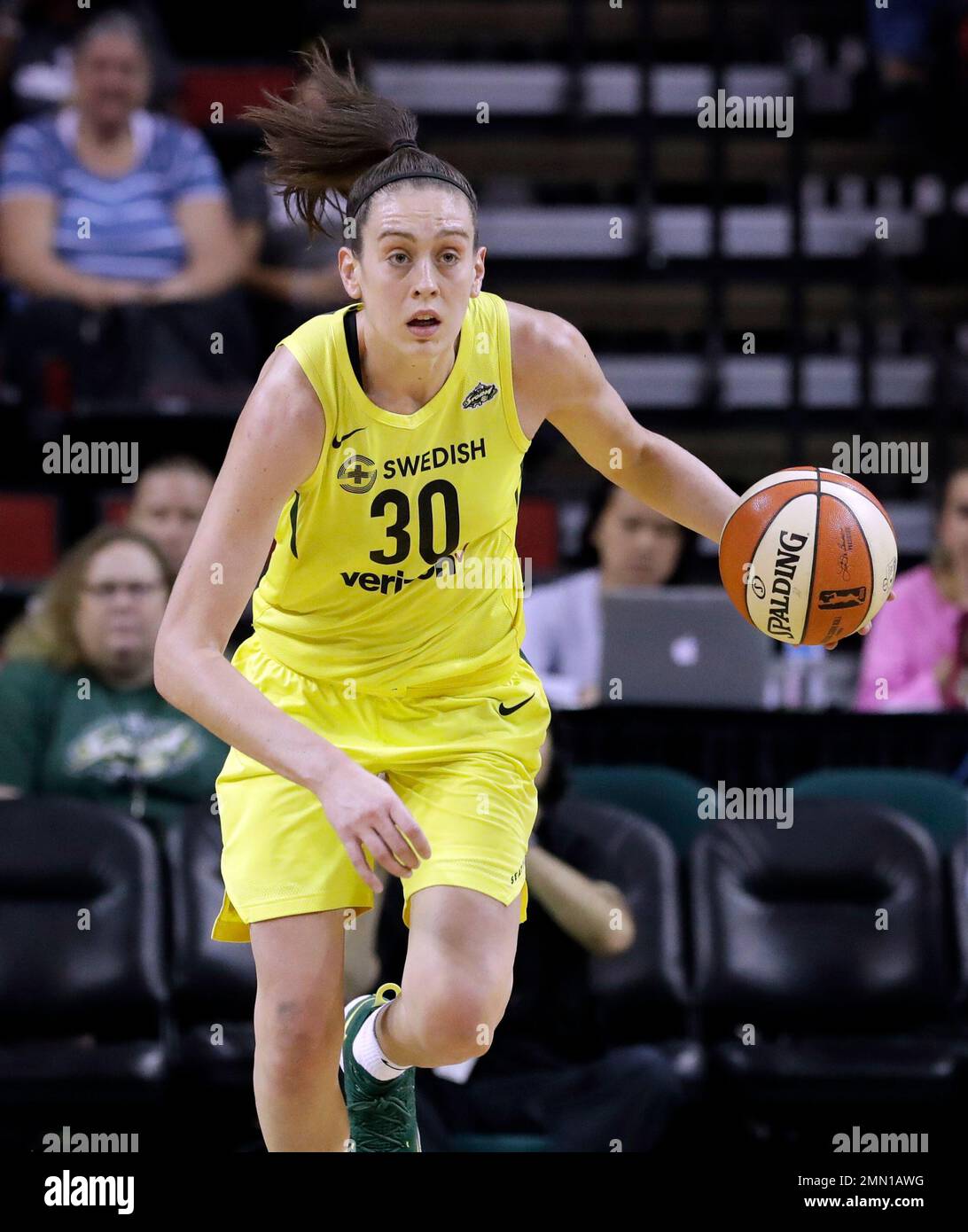Seattle Storm's Breanna Stewart in action against the Los Angeles ...