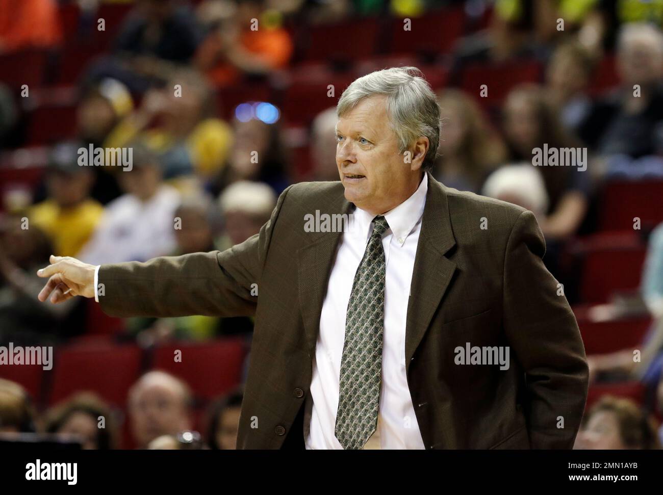 Seattle Storm head coach Dan Hughes directs his team against the Los ...