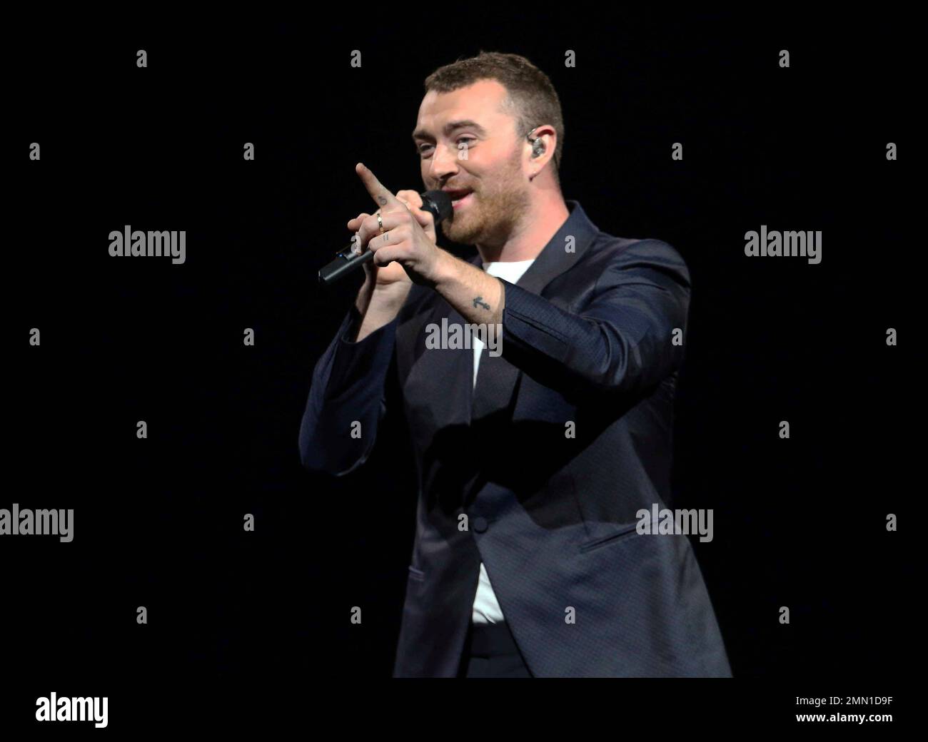 Sam Smith performs during The Thrill of It All Tour at Infinite Energy ...