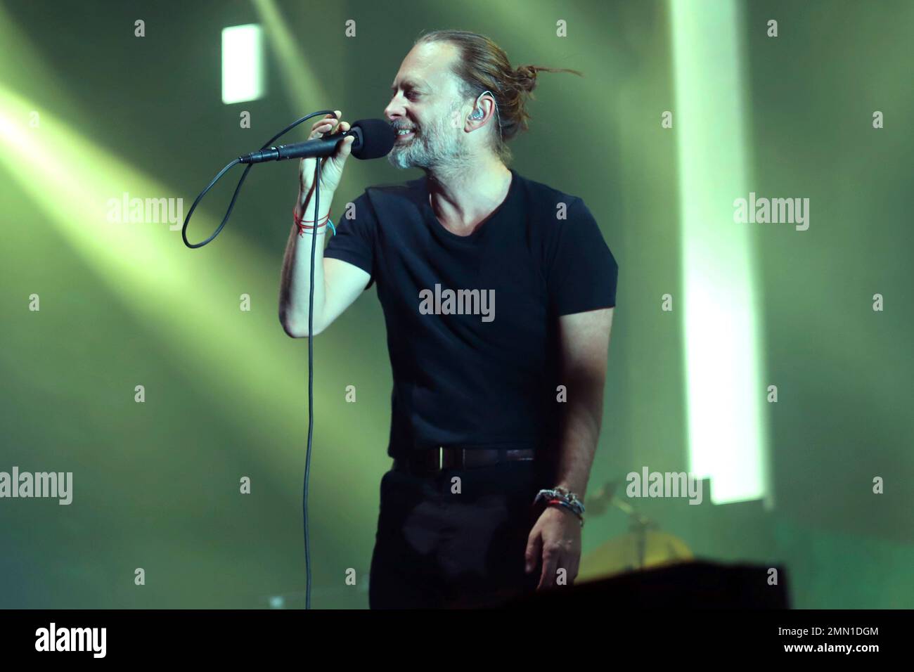 Thom Yorke of Radiohead performs in concert at Madison Square Garden on ...