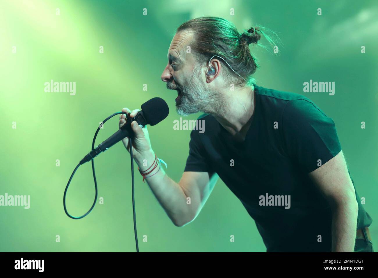 Thom Yorke of Radiohead performs in concert at Madison Square Garden on ...