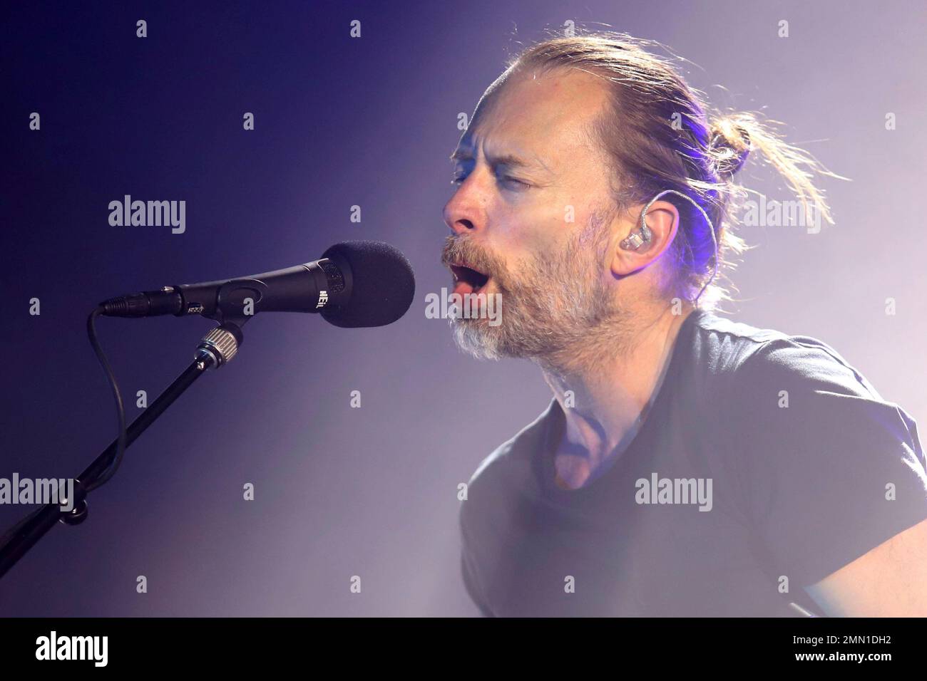 Thom Yorke of Radiohead performs in concert at Madison Square Garden on ...