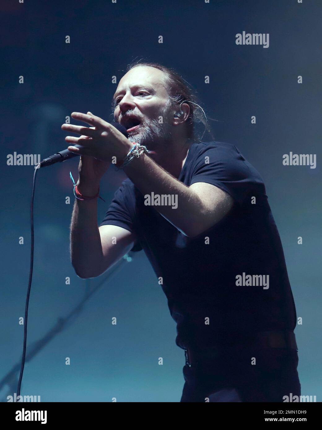Thom Yorke of Radiohead performs in concert at Madison Square Garden on ...