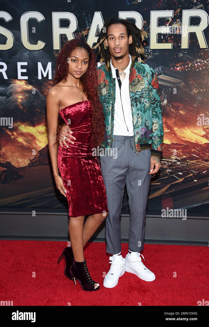 Jets wide receiver Robby Anderson and girlfriend Sade attend the ...