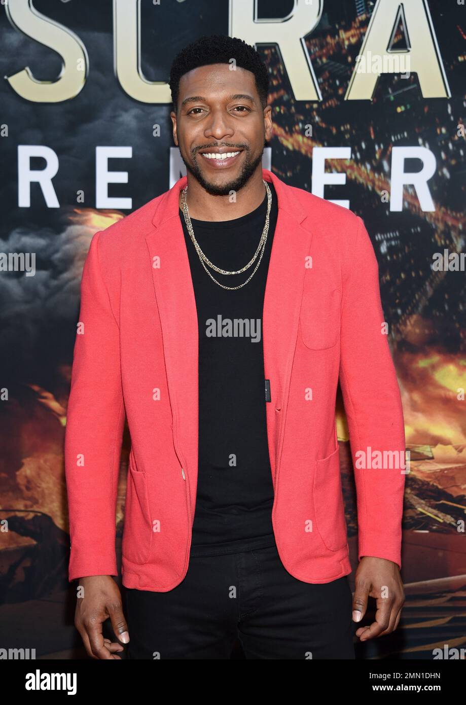 Jocko Sims attends the "Skyscraper" premiere at AMC Loews Lincoln ...