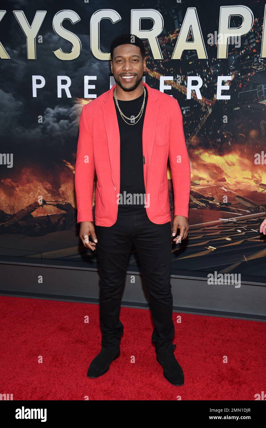 Jocko Sims attends the "Skyscraper" premiere at AMC Loews Lincoln ...