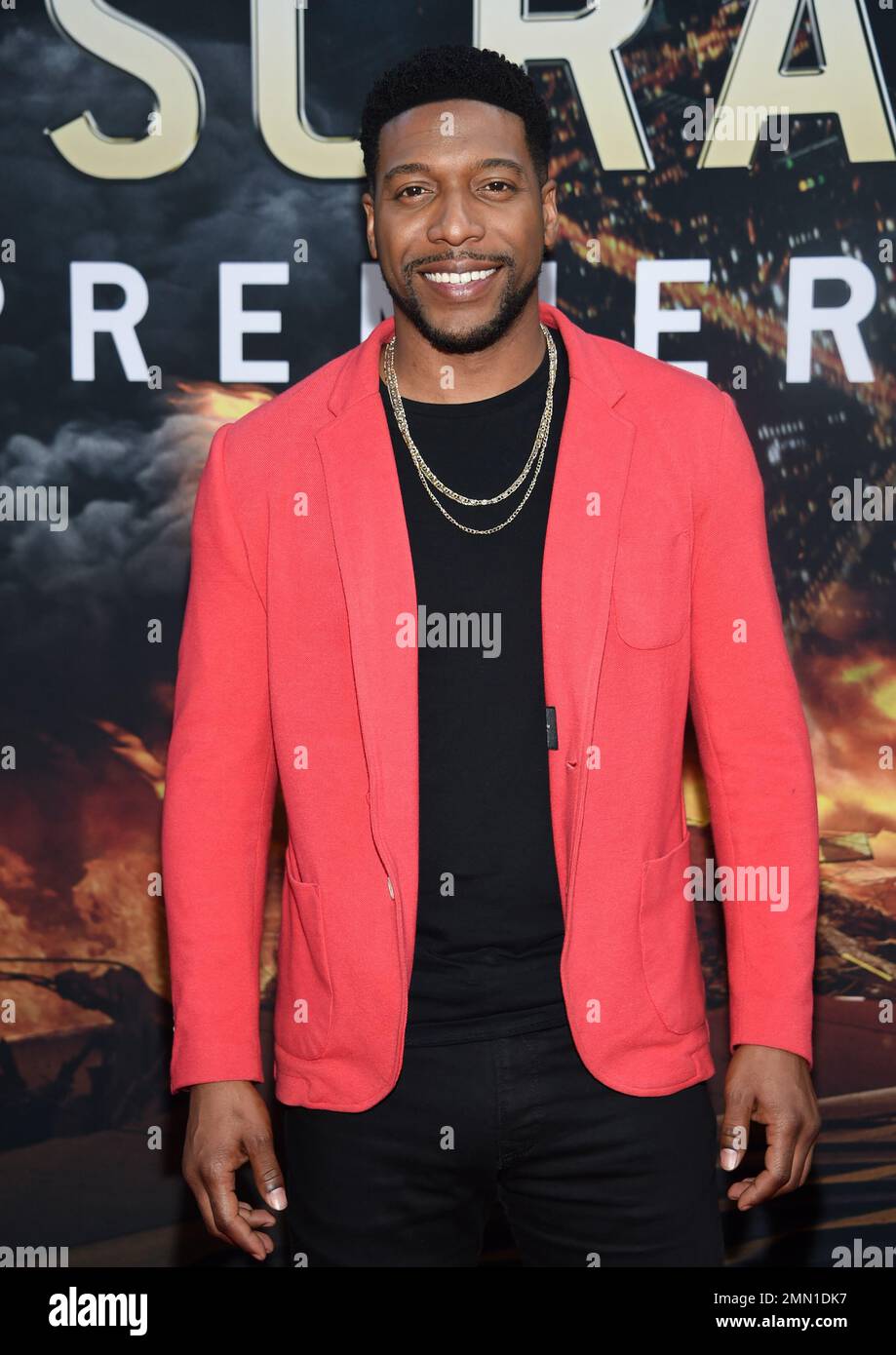 Jocko Sims attends the "Skyscraper" premiere at AMC Loews Lincoln ...