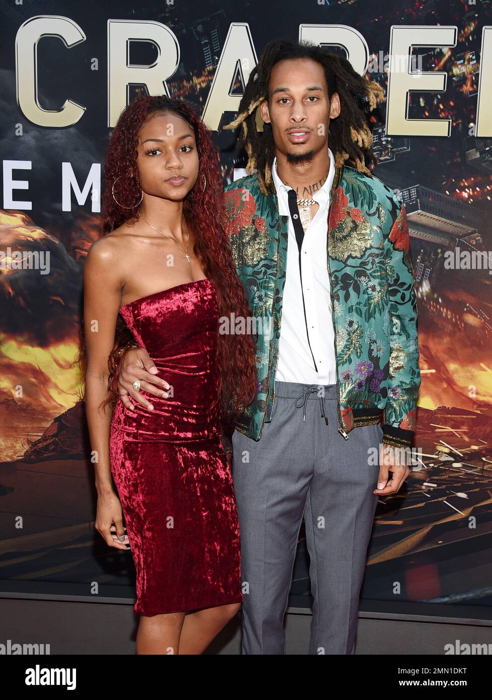 Jets wide receiver Robby Anderson and girlfriend Sade attend the ...