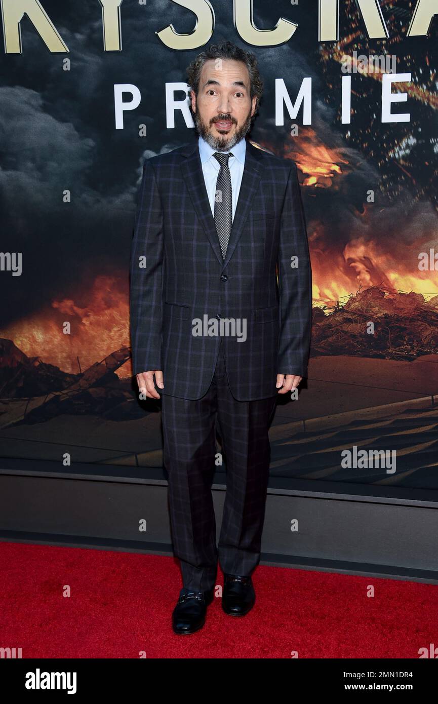 Composer Steve Jablonsky attends the "Skyscraper" premiere at AMC Loews ...