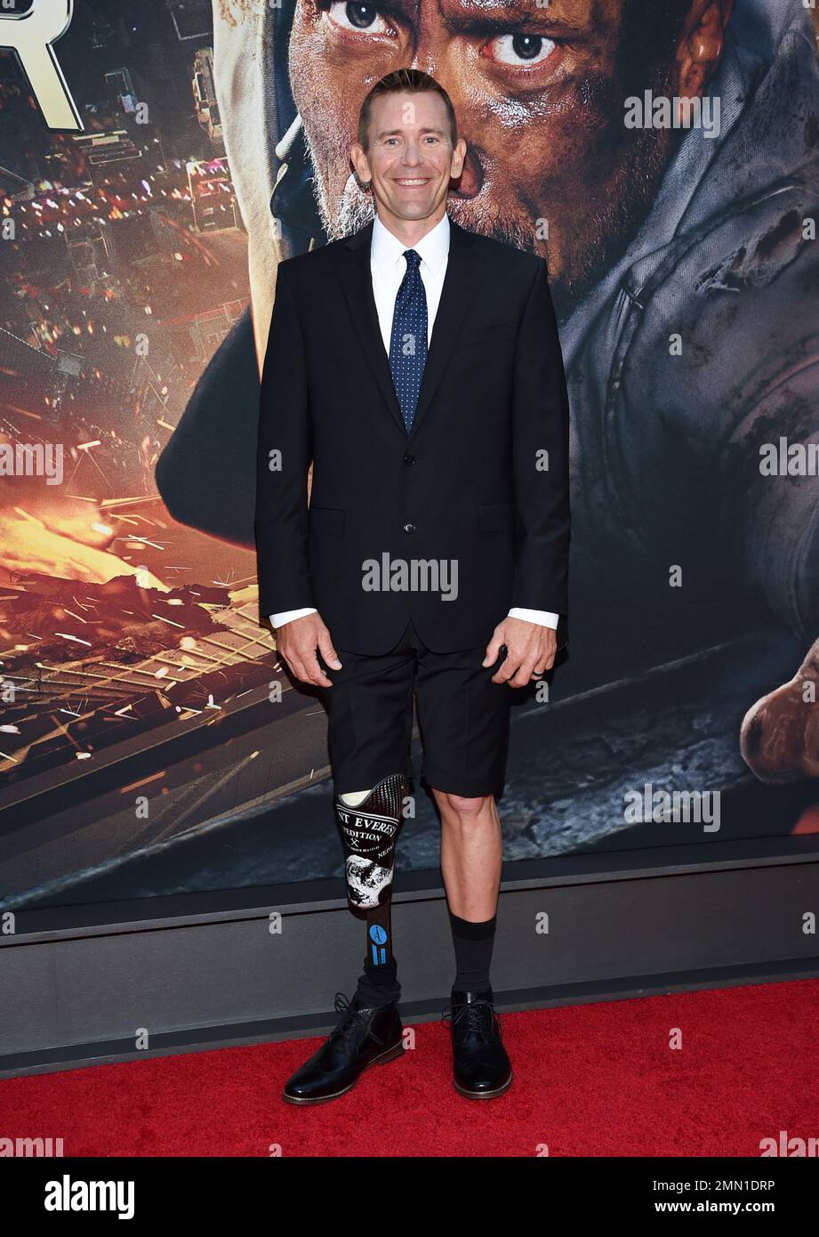 Mountain climber Jeff Glasbrenner attends the "Skyscraper" premiere at ...