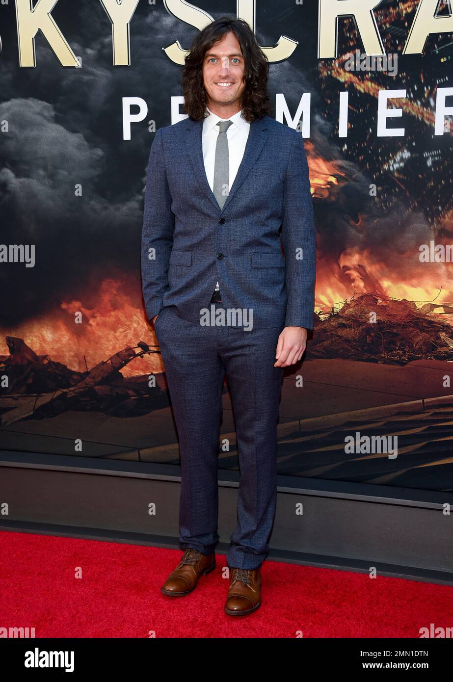 Andrew Jenks attends the "Skyscraper" premiere at AMC Loews Lincoln ...