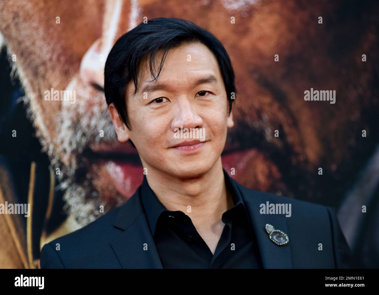 Actor Chin Han attends the "Skyscraper" premiere at AMC Loews Lincoln ...