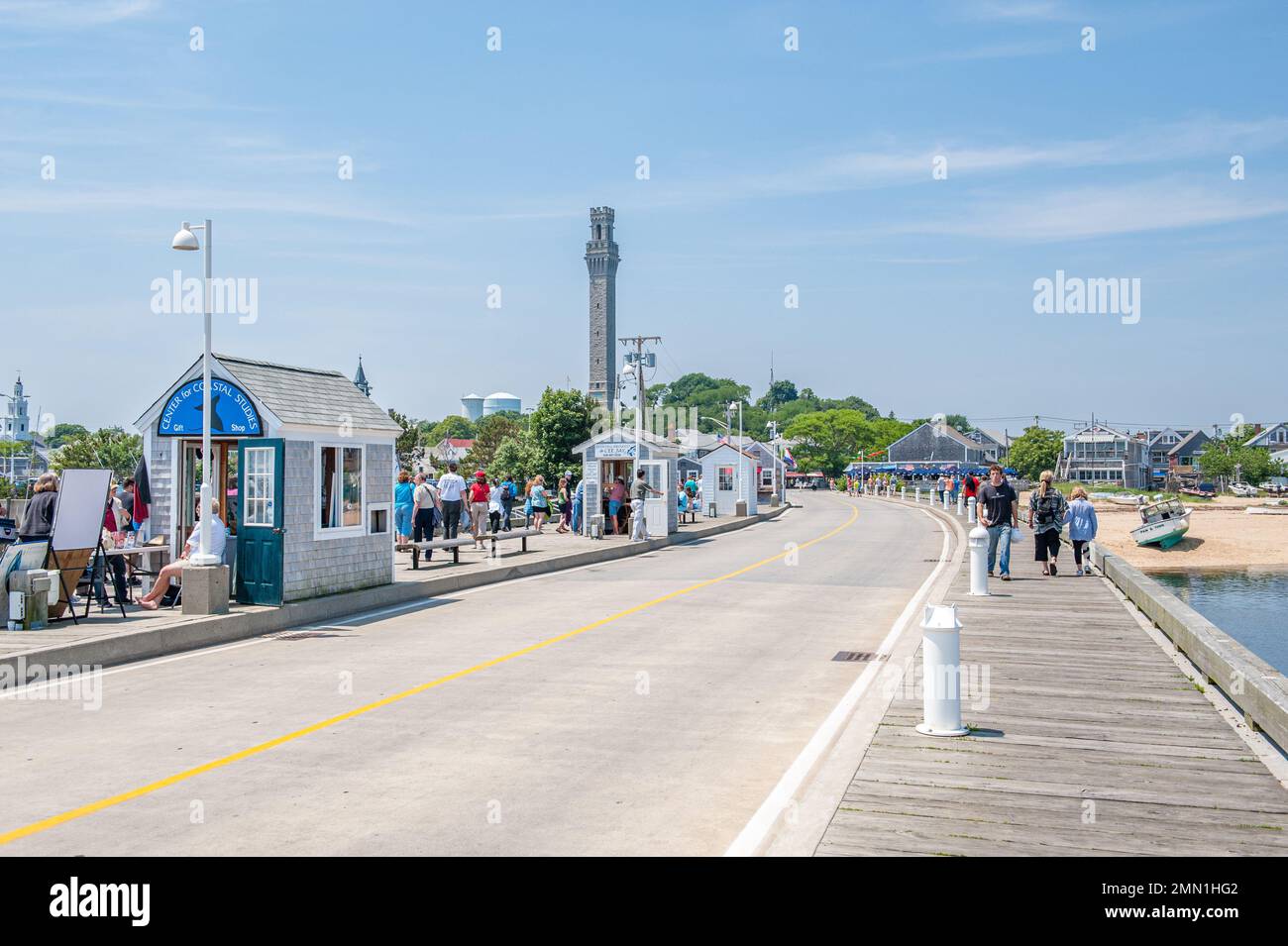 MacMillan Pier at Provincetown harbor. Cape Cod is a popular travel ...