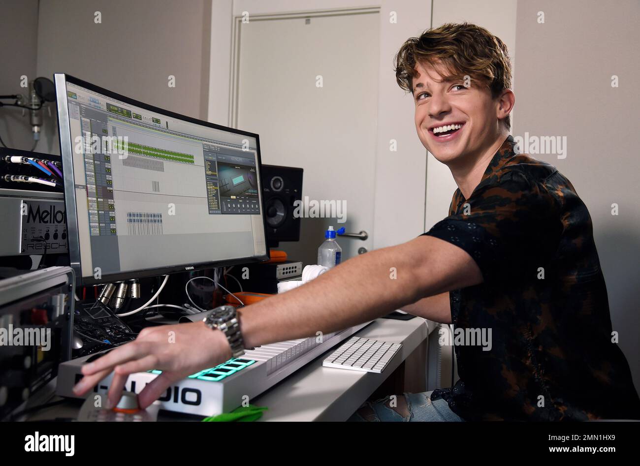 In this May 29, 2018 photo, singer-songwriter Charlie Puth poses for a ...