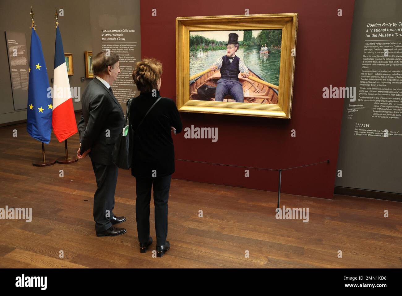 The painting ‘La Partie de Bateau’ ( The Boating Party) by French ...