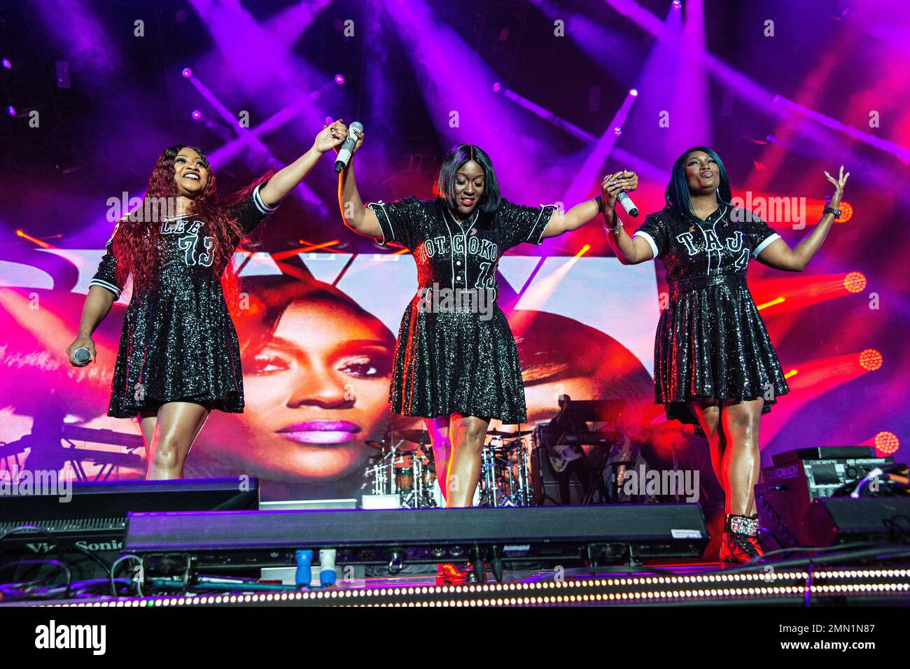 Leanne 'Lelee' Lyons, from left, Coko, and Tamara Johnson-George of SWV ...