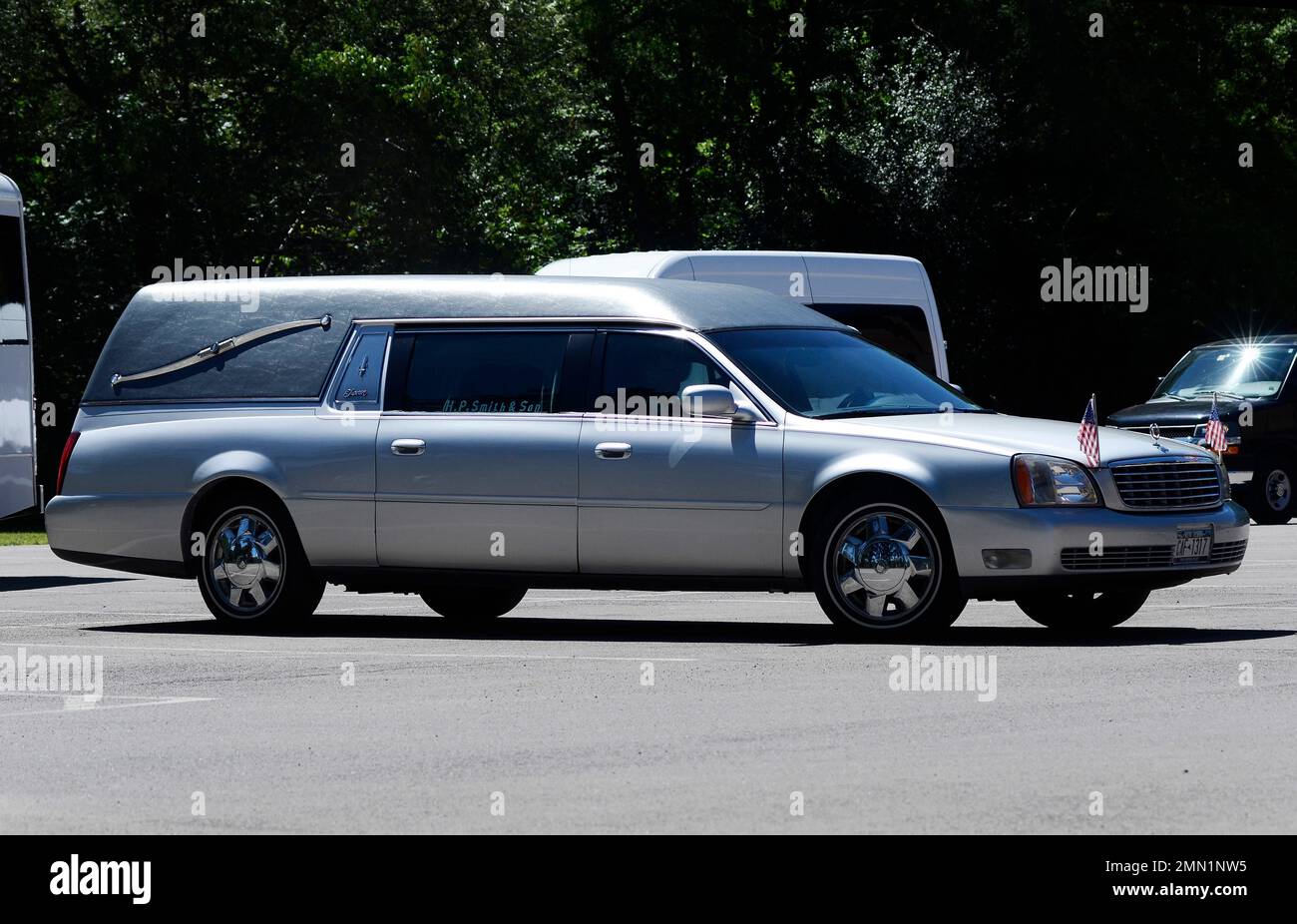 The hearse for New York State Police Trooper Nicholas F. Clark arrives ...