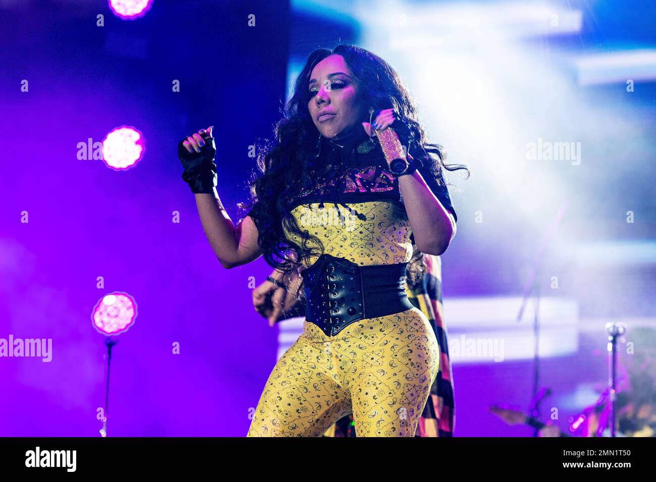 Tameka Tiny Harris Of Xscape Performs At The 2018 Essence Festival At The Mercedes Benz