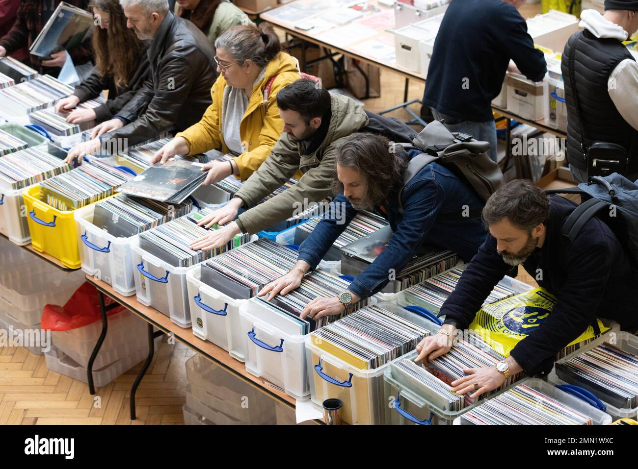 Vinyl record collectors attend London's biggest record fair, at RHS ...
