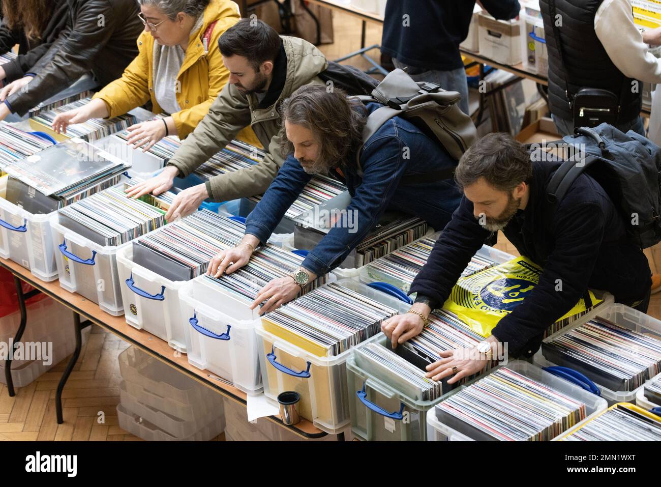 Vinyl record collectors attend London's biggest record fair, at RHS ...