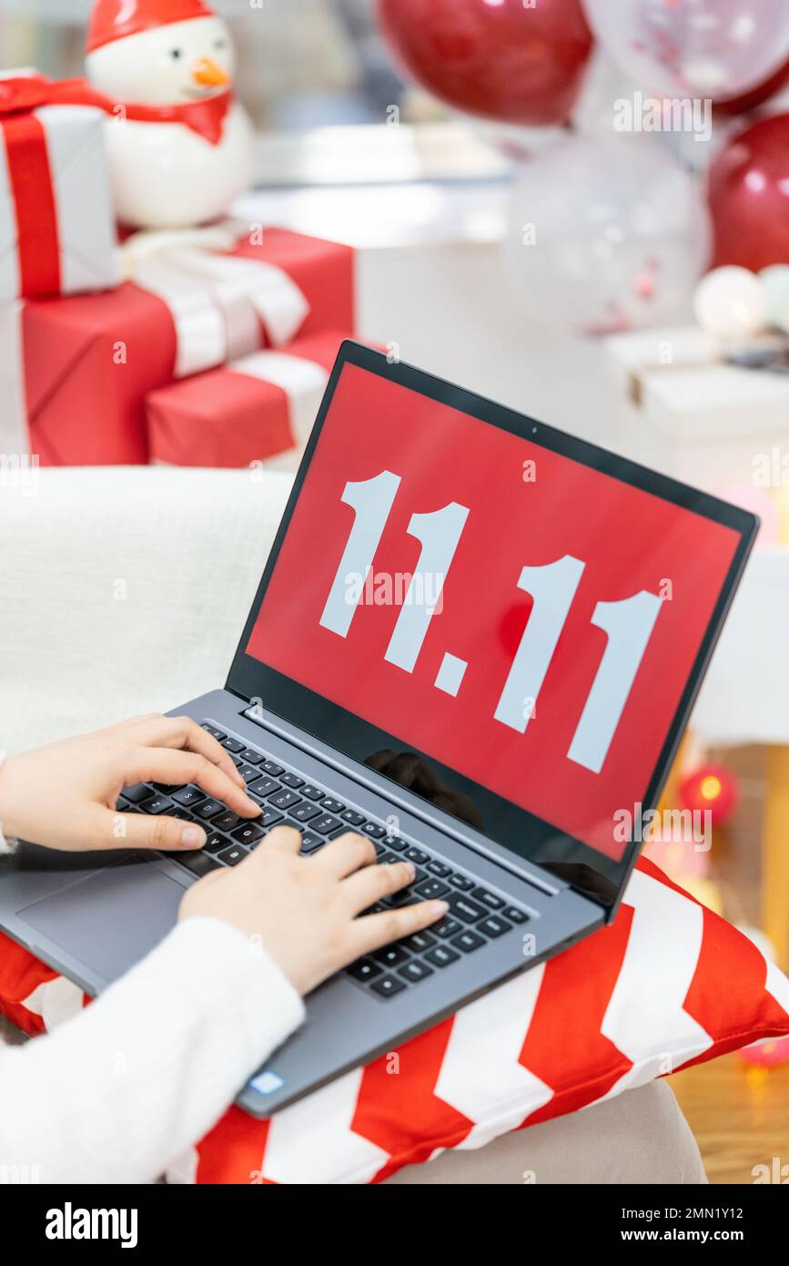 Use your laptop Stock Photo - Alamy