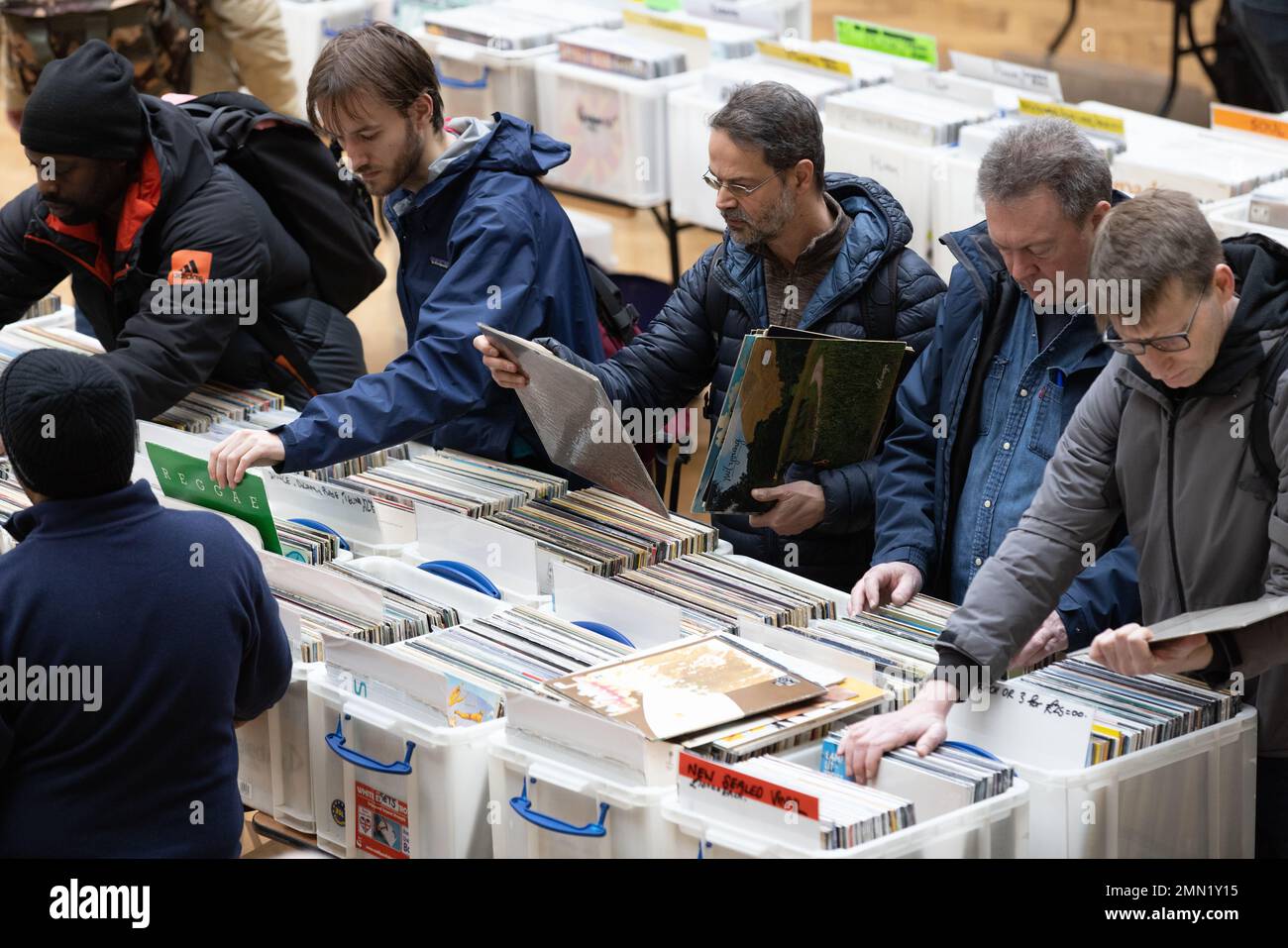 Vinyl record collectors attend London's biggest record fair, at RHS ...