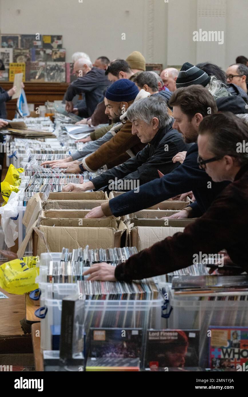 Vinyl record collectors attend London's biggest record fair, at RHS ...