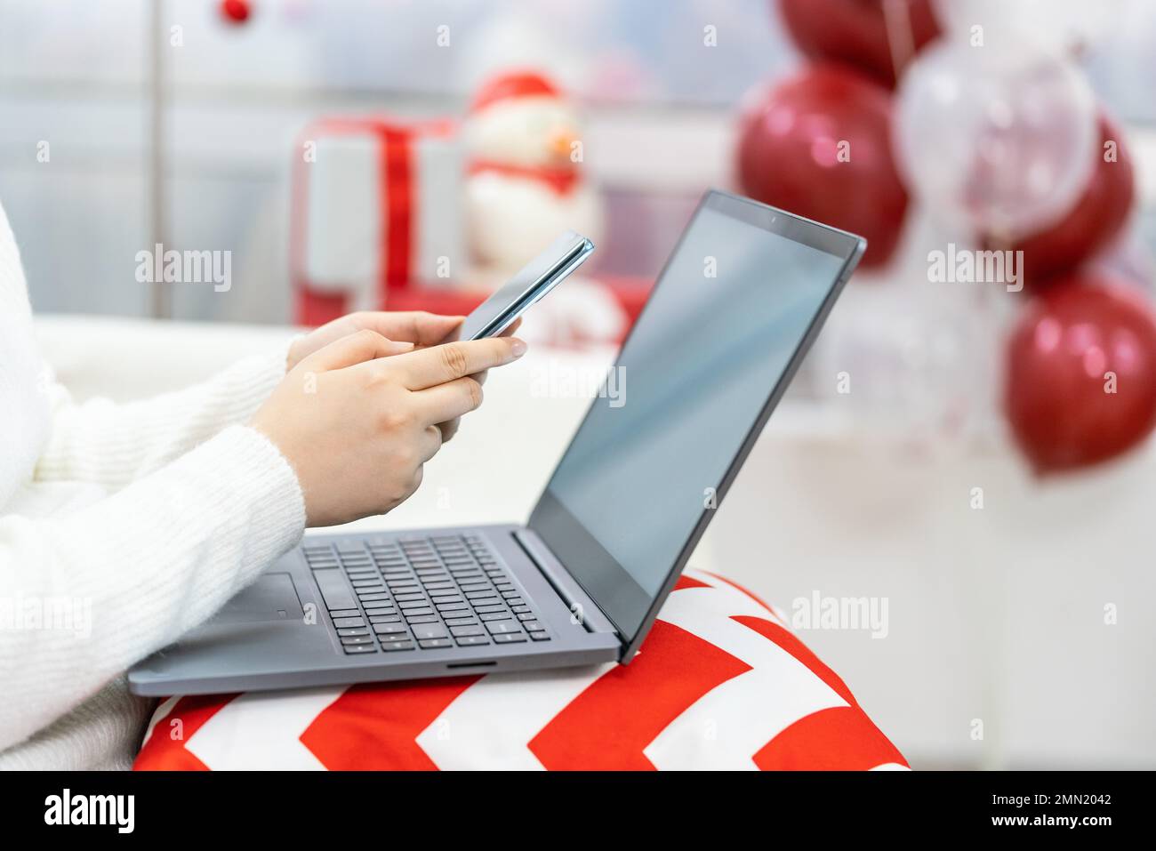 The use of mobile phones and laptops Stock Photo - Alamy