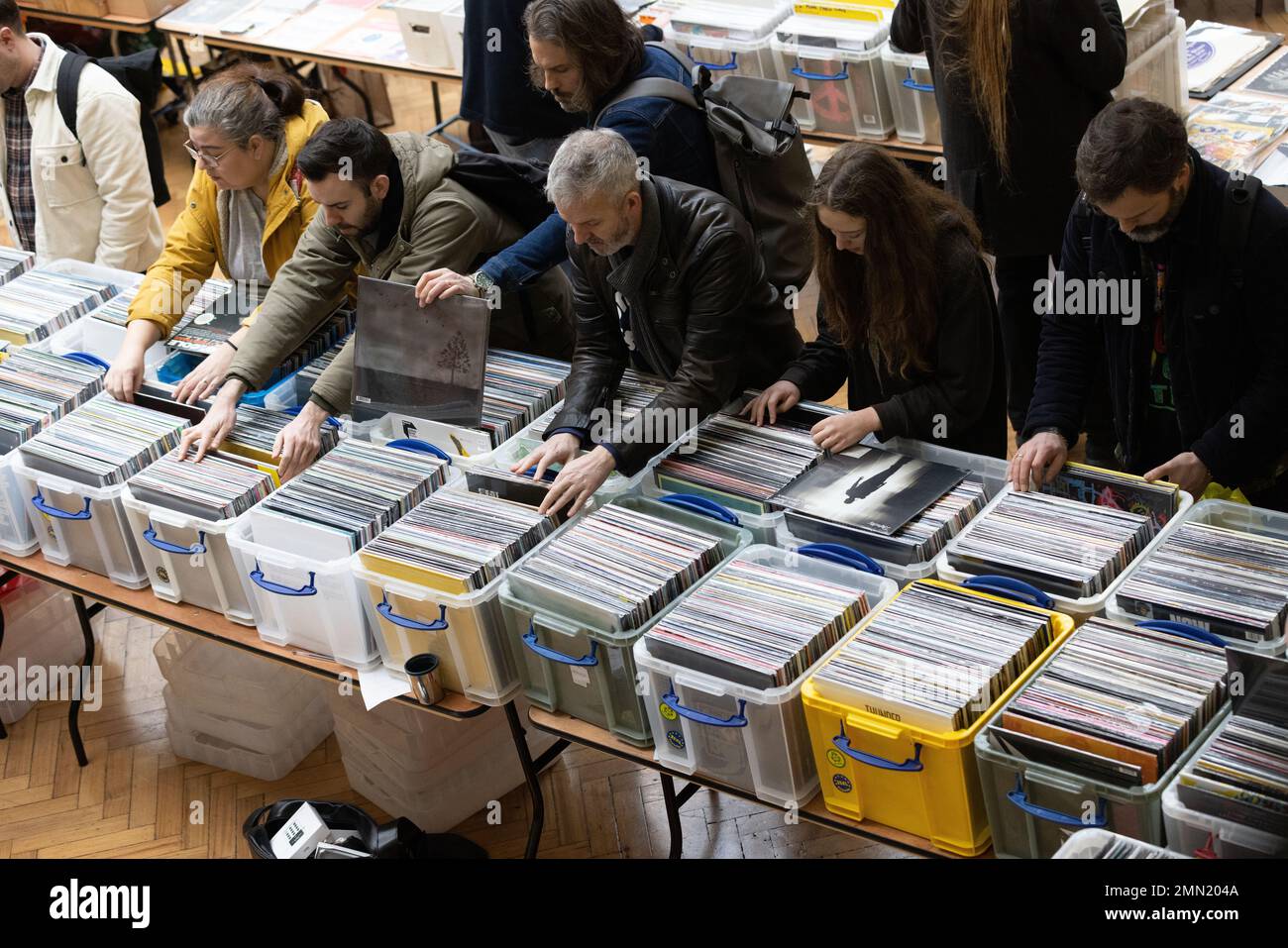 Vinyl record collectors attend London's biggest record fair, at RHS ...