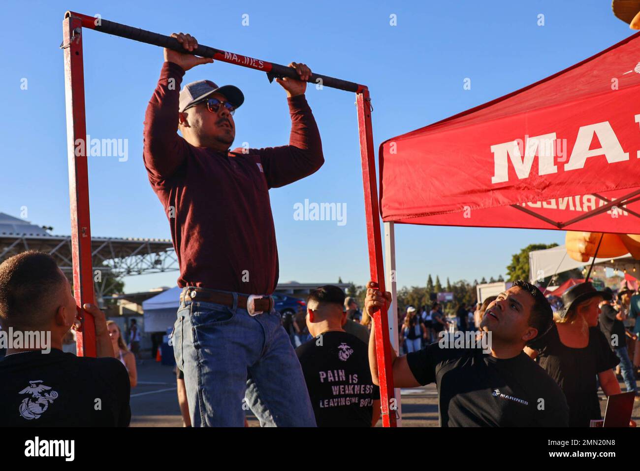 U.S. Marine Corps Sgt. Hernan Cortez Jr., a recruiter with Recruiting ...