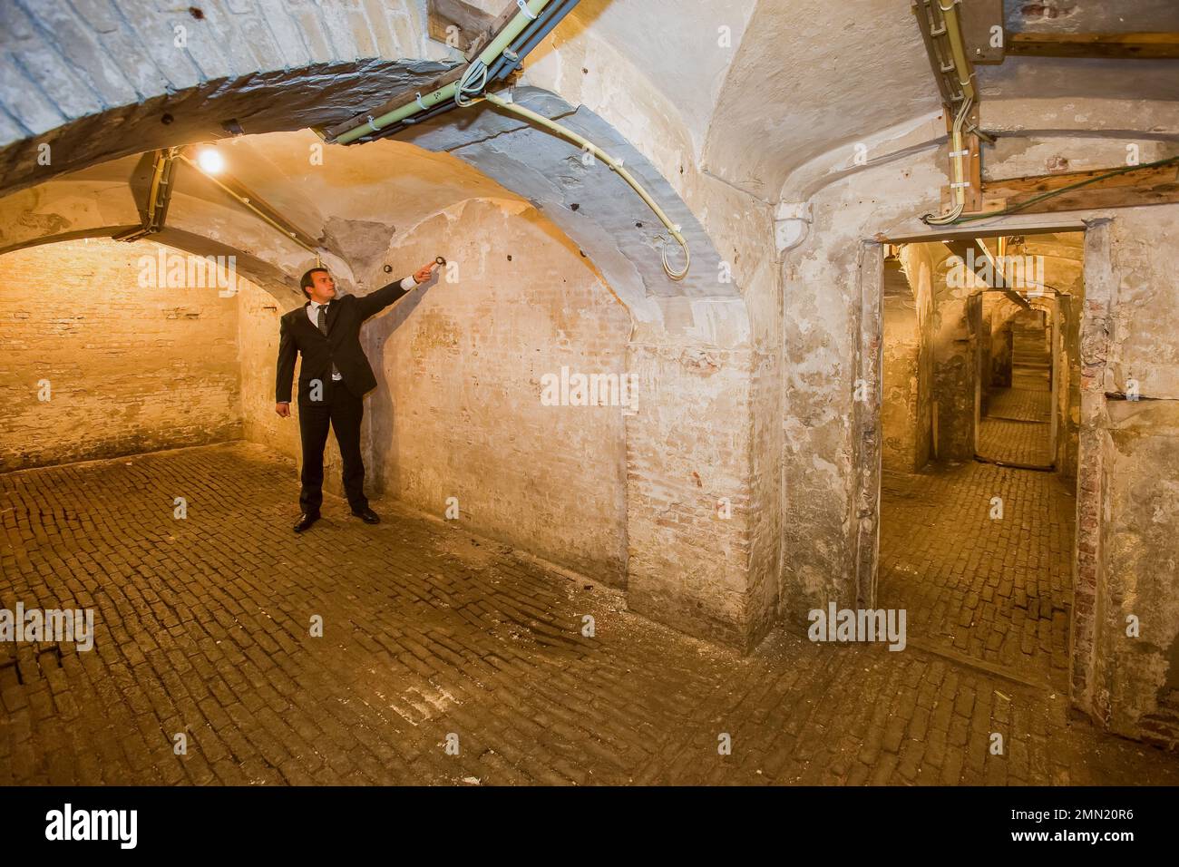 Europe, Netherlands, Haarlem. So called 'Thieves cellar' underneath the ...