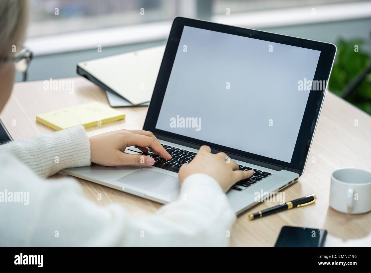 Office phones computers hi-res stock photography and images - Alamy