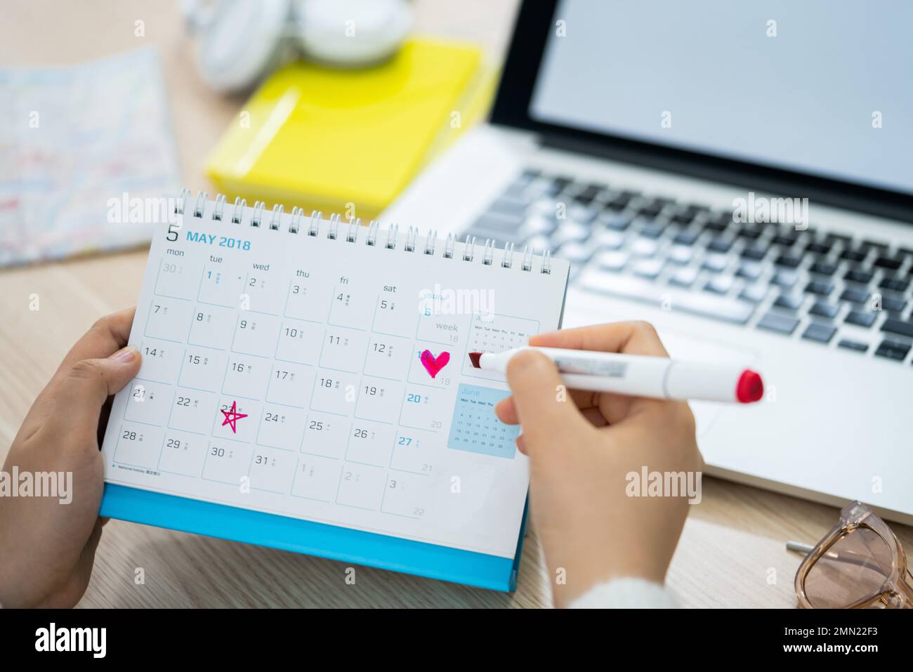 The young woman to make plans Stock Photo - Alamy