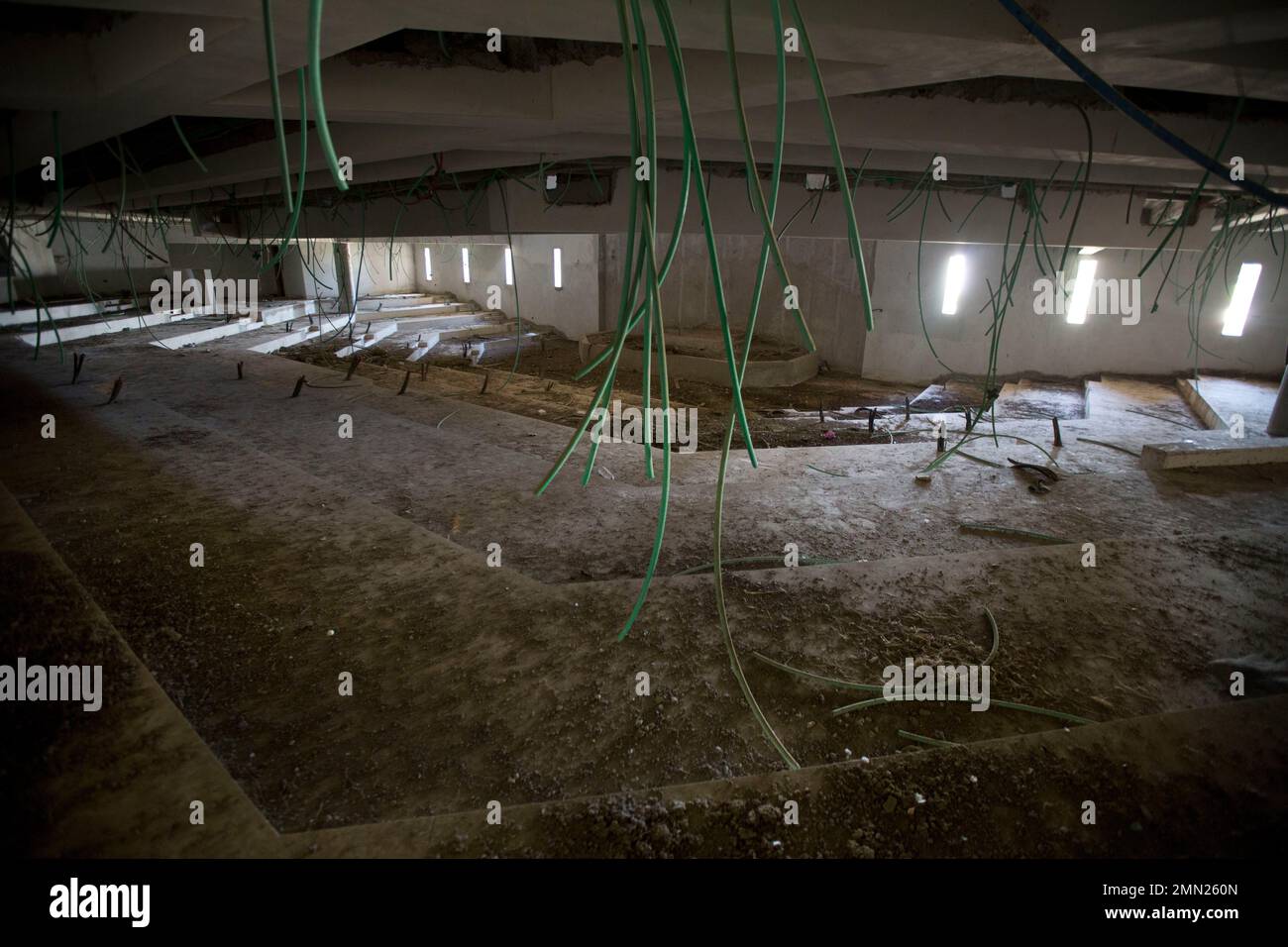 This Sunday, June 24, 2018, photo shows the plenum hall of what was to ...